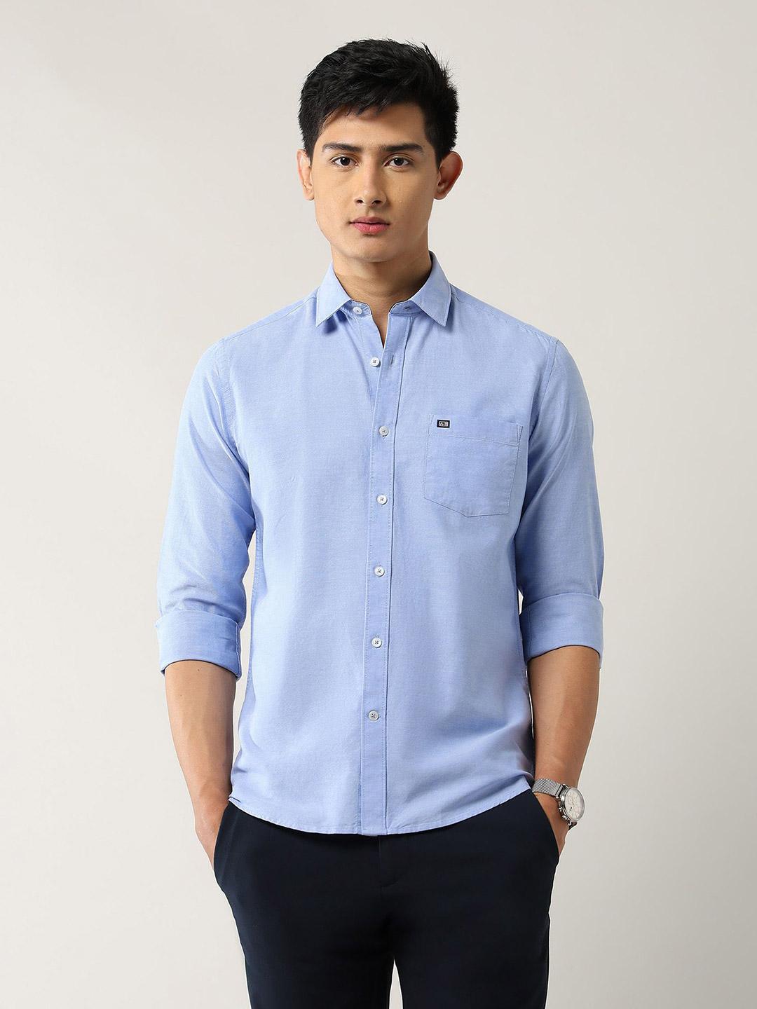 Buy Arrow Sport Slim Fit Spread Collar Pure Cotton Shirt - Shirts for ...