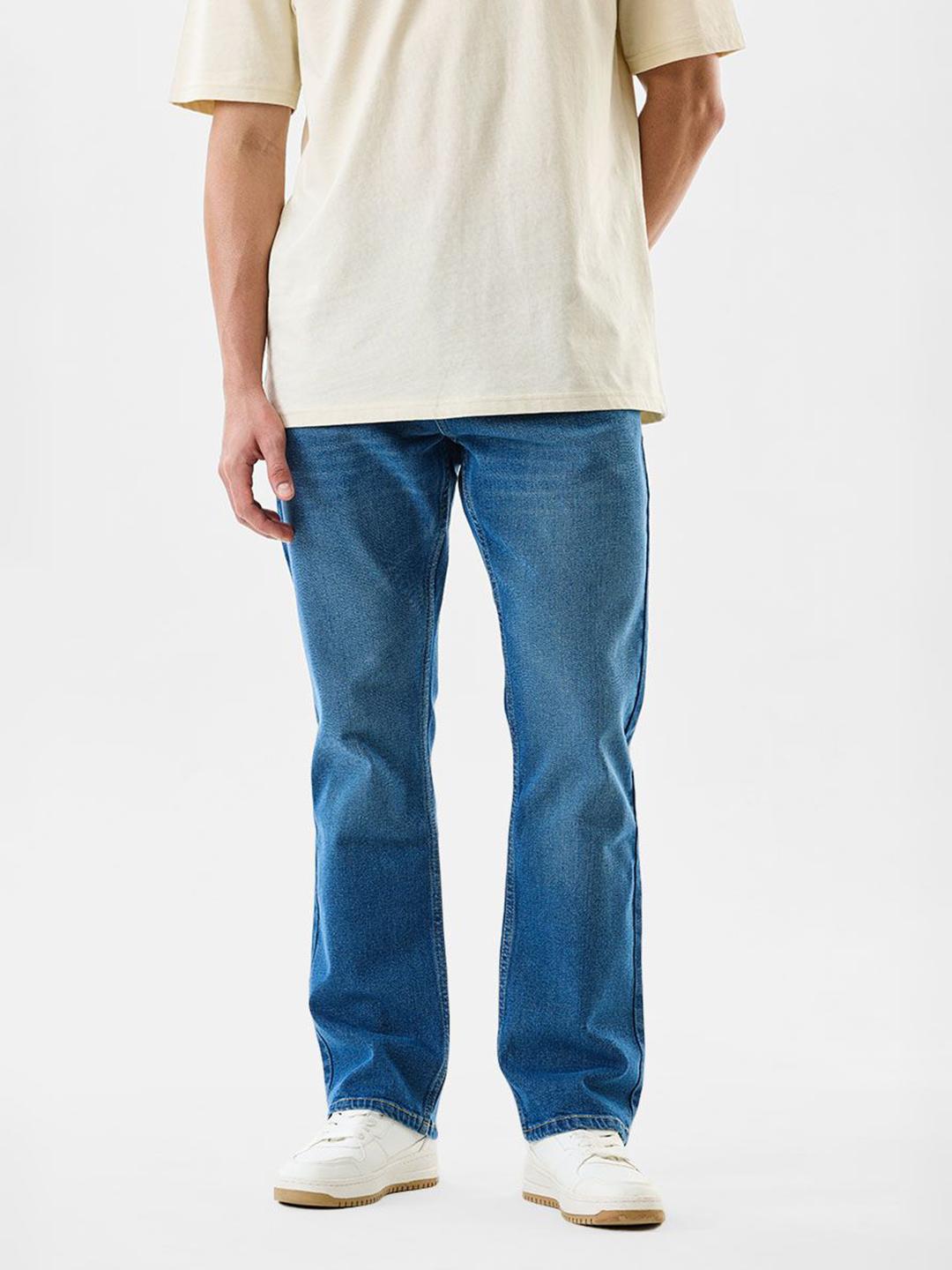 Buy Snitch Men Snitch Blue Mid Rise Relaxed Fit Jeans - Jeans for Men ...
