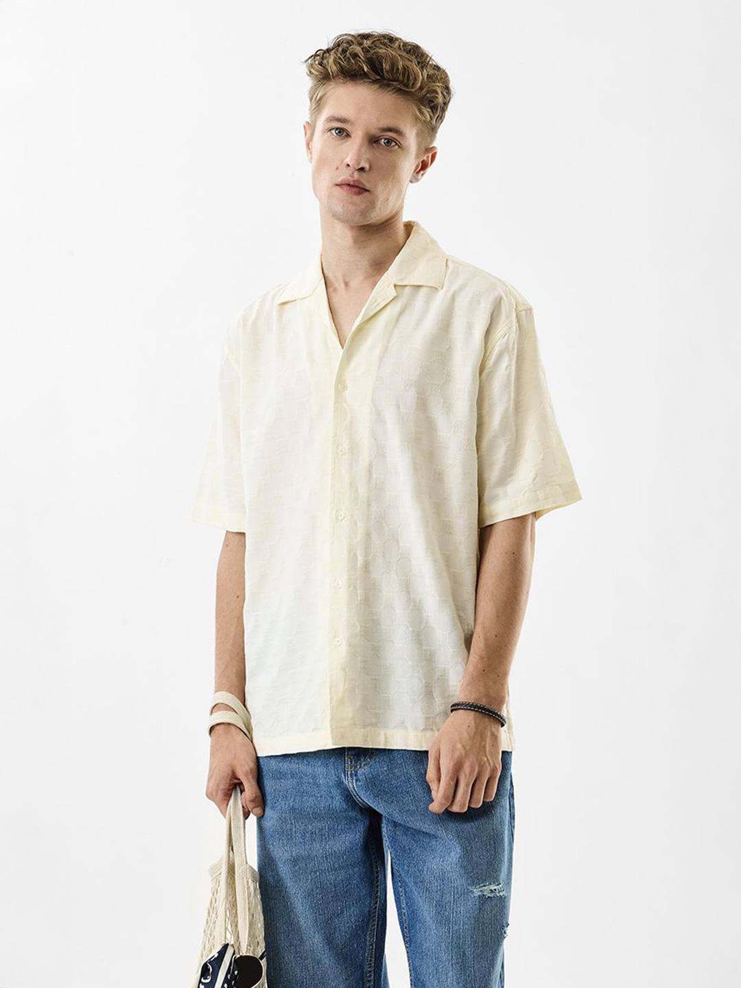 Buy Snitch Self Design Relaxed Casual Shirt - Shirts for Men 34598957 ...