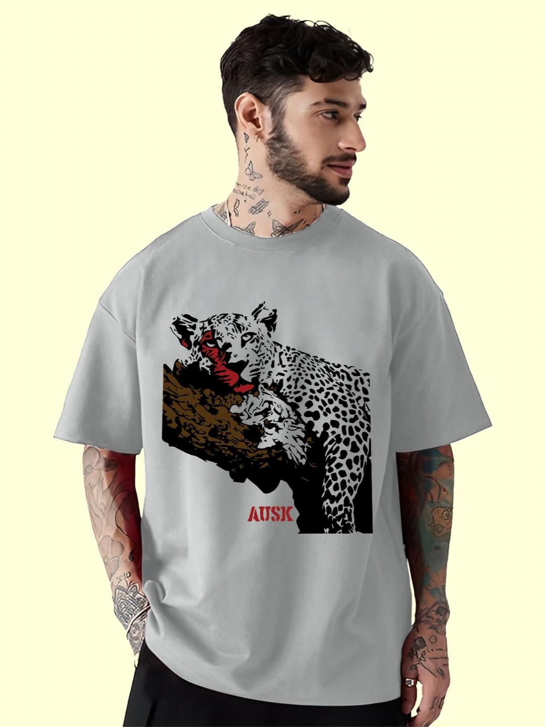 Buy AUSK Graphic Printed Round Neck Oversized T Shirt - Tshirts for Men ...