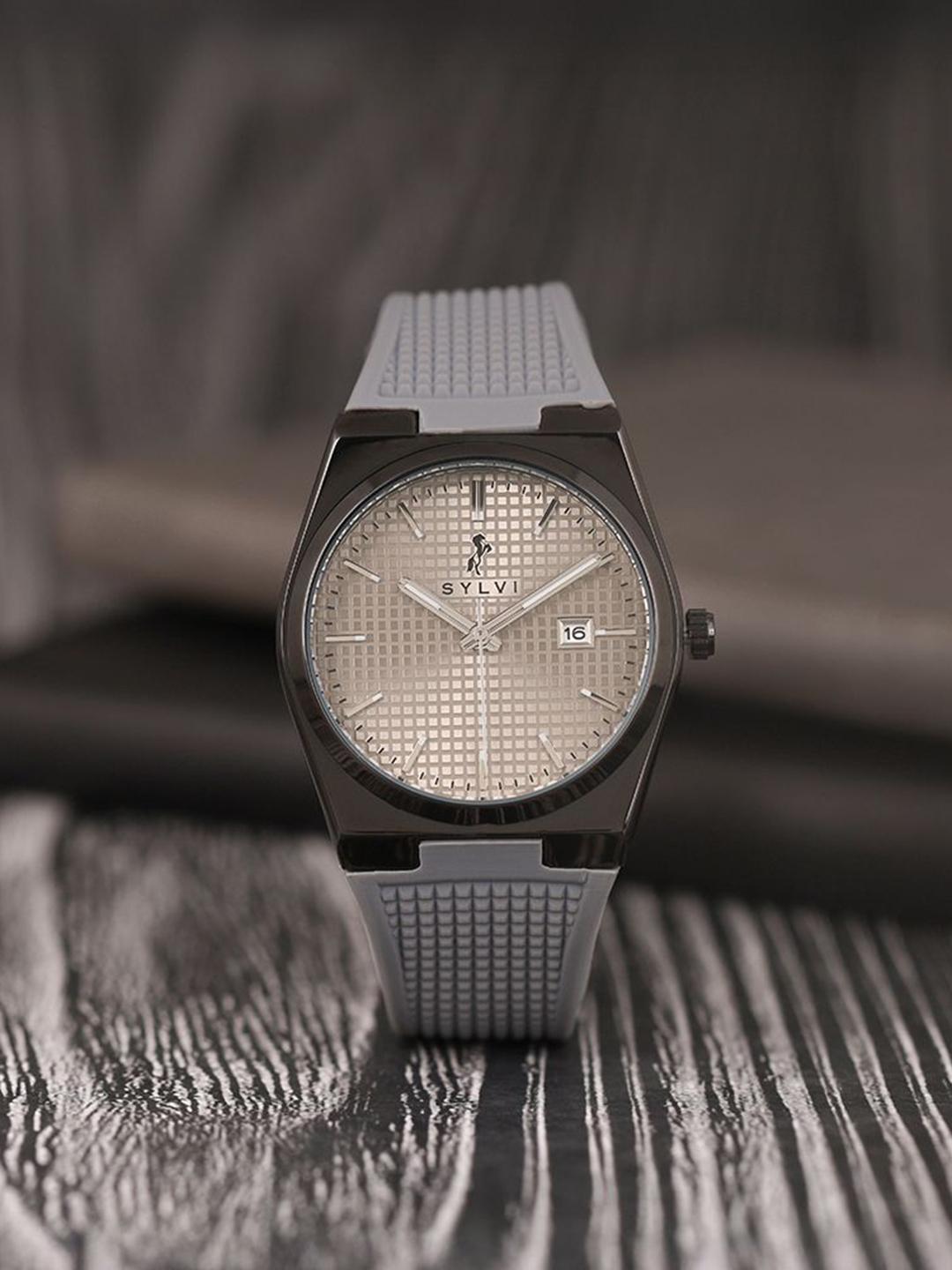 Buy Sylvi Men Patterned Dial & Straps Analogue Multi Function Watch Pro ...