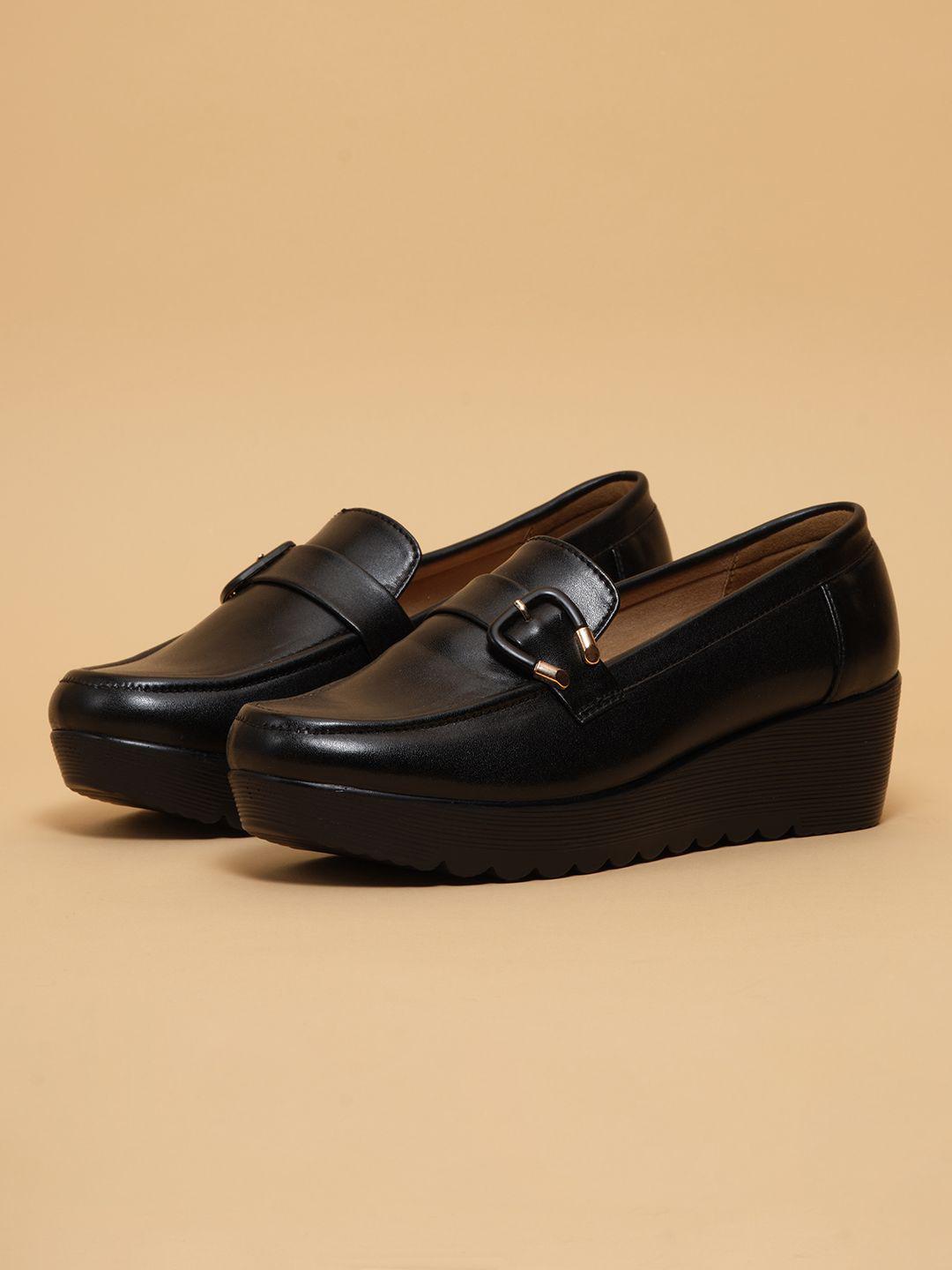 Buy ERIDANI Women Work Platform Pumps With Buckles Casual Shoes ...