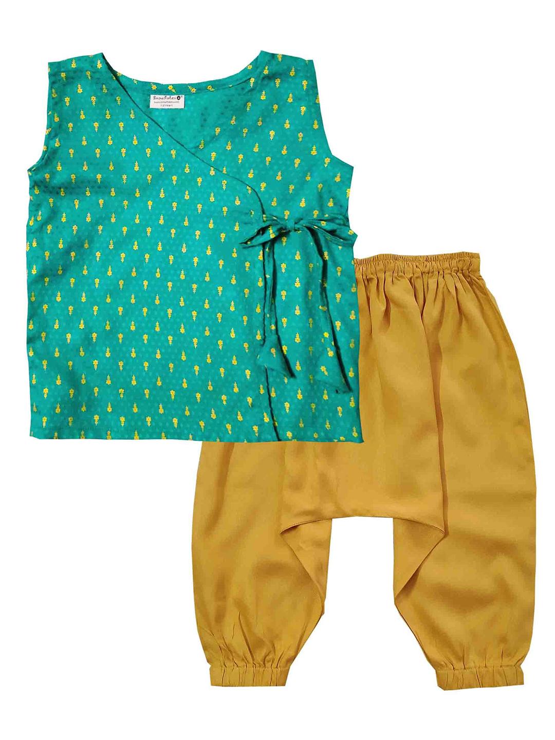 Buy SNOWFLAKES Kids Printed Jabla Top With Harem Pant - Clothing Set ...