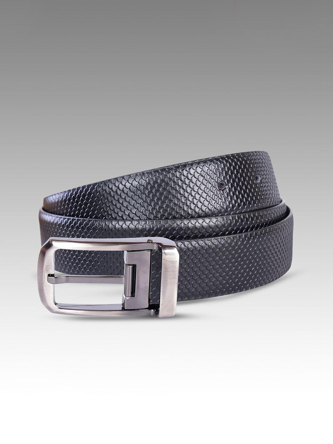Buy LONGHORNS D LIMA Men Textured Leather Reversible Formal Belt ...