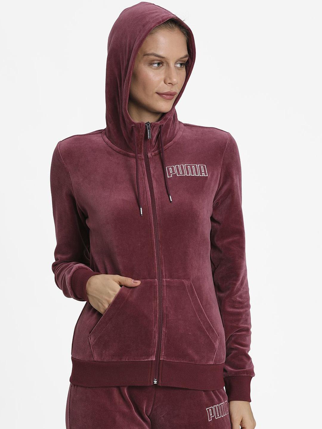 Buy Puma Modern Velour Full Zip Cotton Jacket - Jackets for Women ...