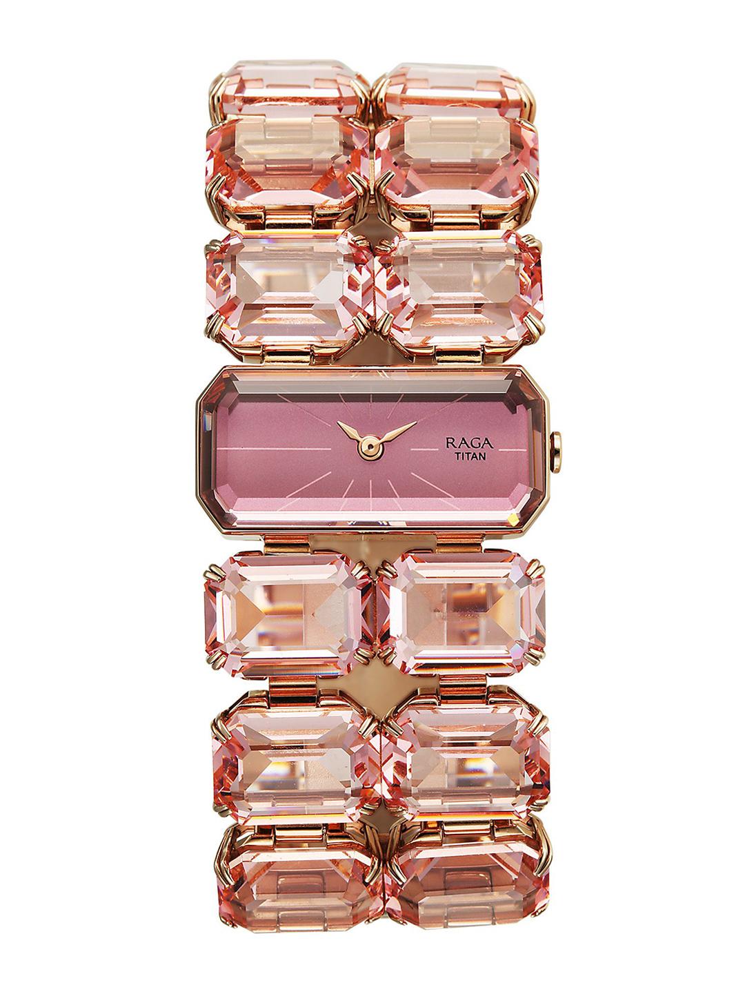 Buy Titan Raga Cocktails Quartz Analog Rose Gold Dial Stainless Steel ...