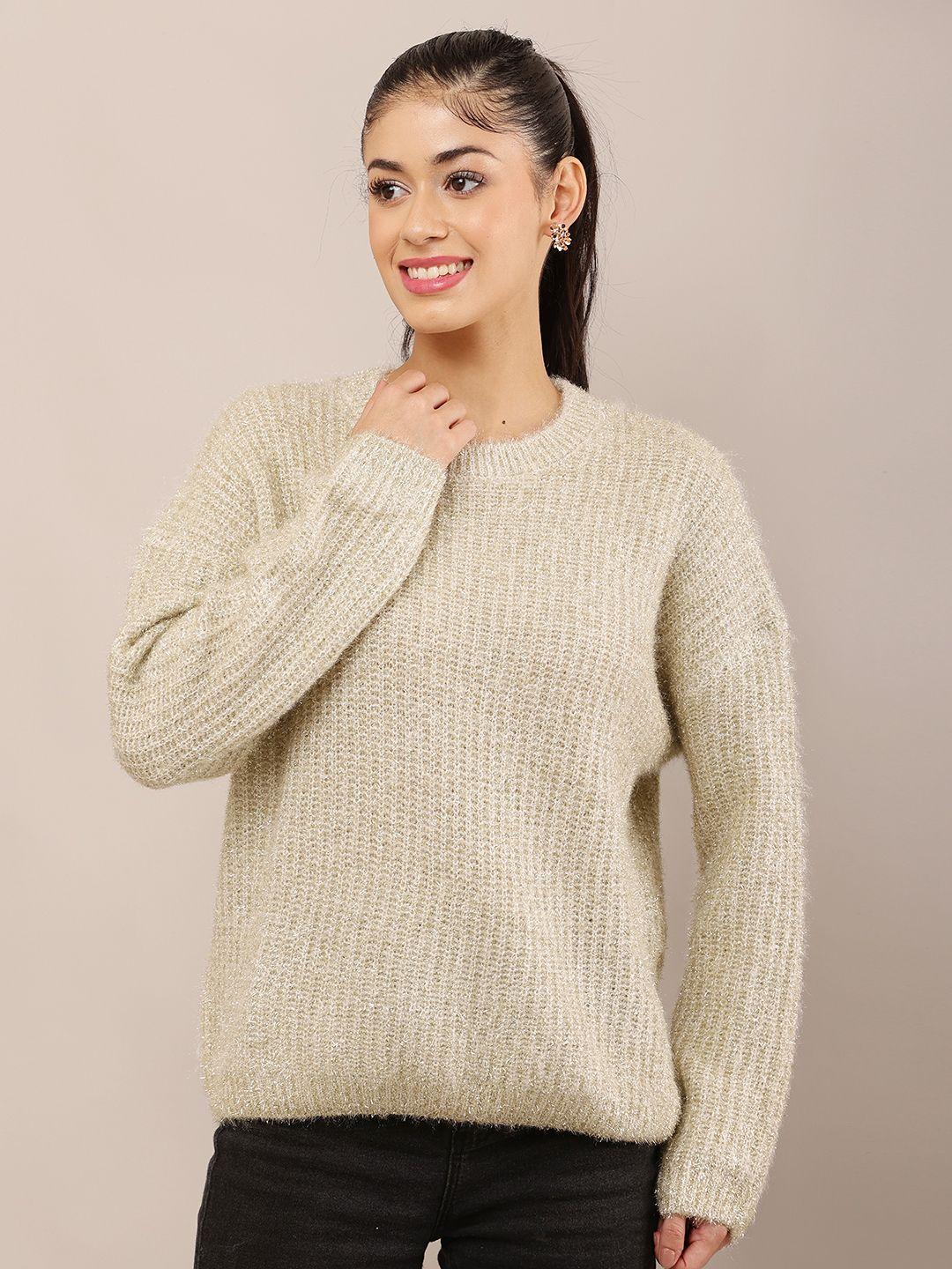 Buy NoBarr Women Self Design Pullover Sweater - Sweaters for Women ...