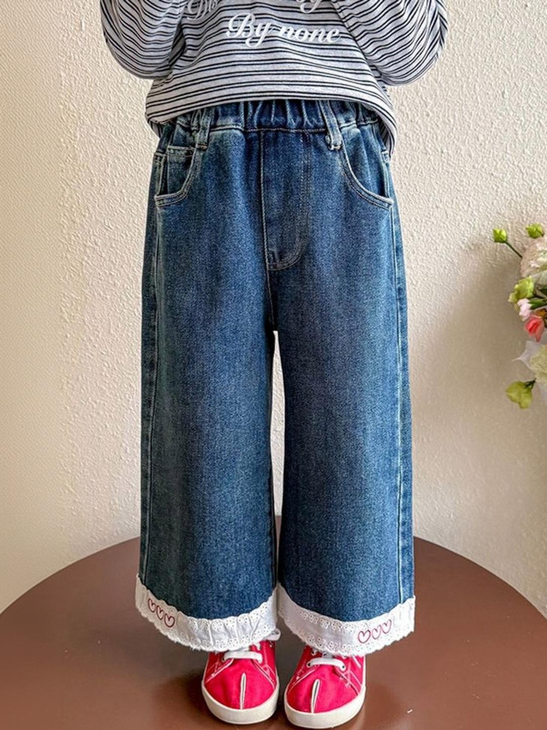 Buy LULU & SKY Girls High Rise Trousers - Trousers for Girls 37706867 ...