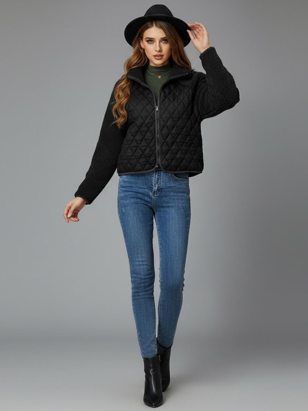Buy Bebe Women Winter Quilted Jacket - Jackets for Women 37120701 | Myntra
