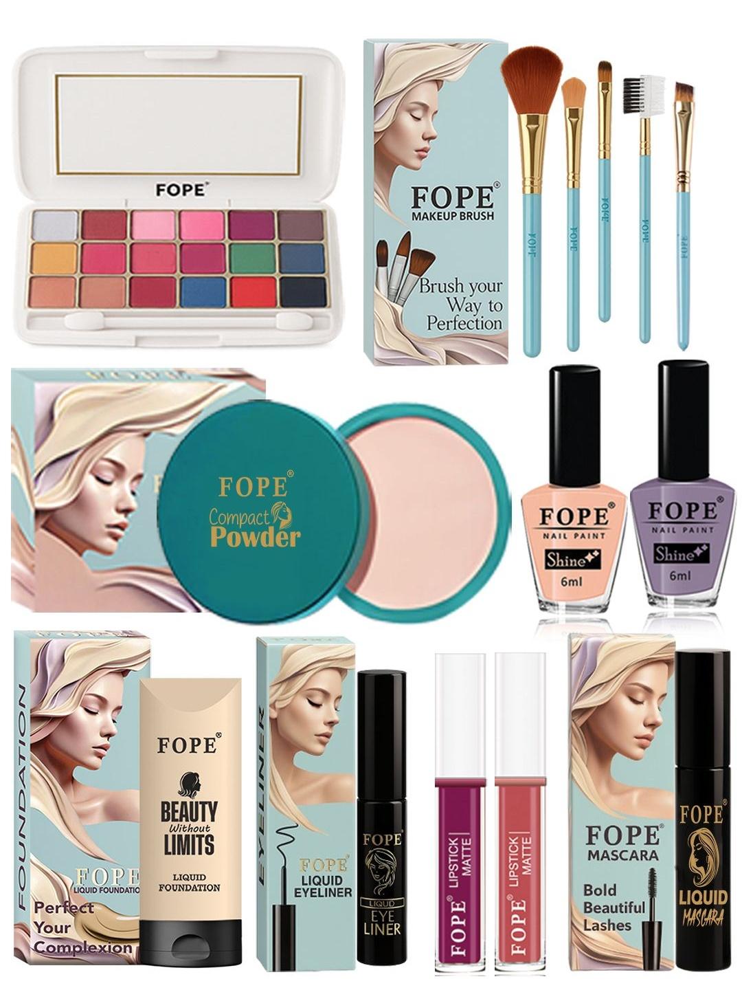 Buy FOPE Set Of 14 Long Lasting Smudge Proof Party Glam Makeup Combo ...