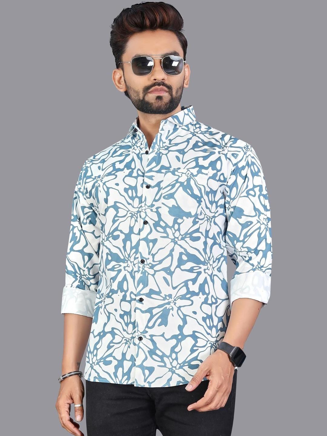 Buy ADWYN PETER Men Classic Printed Casual Shirt - Shirts for Men ...