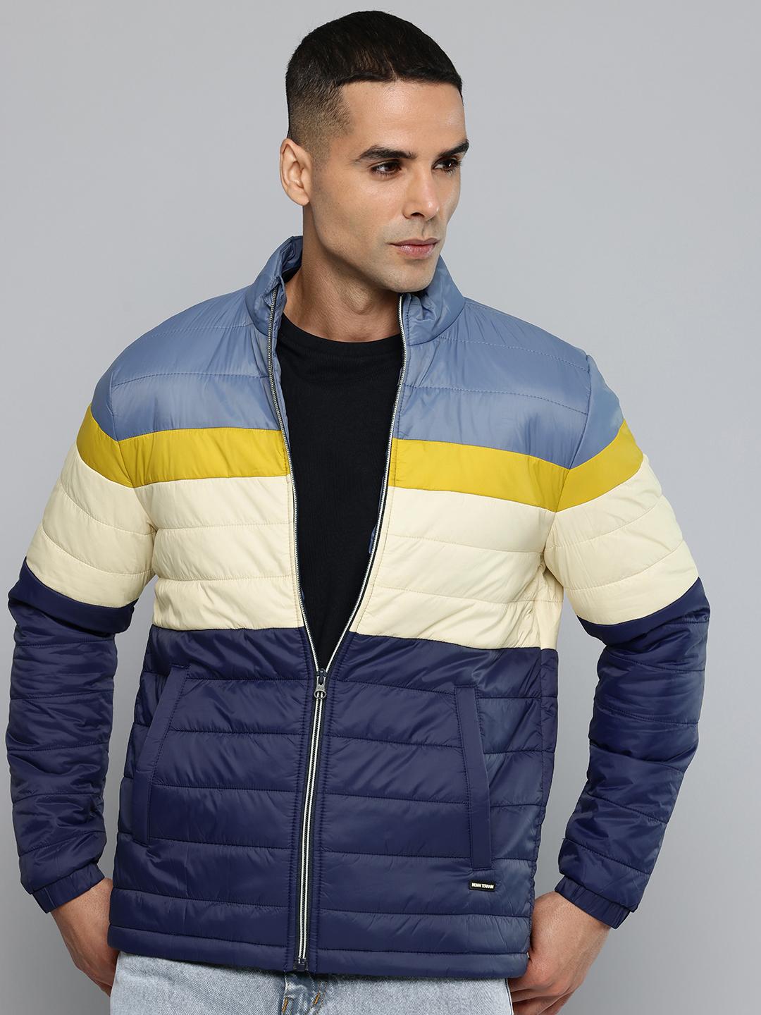 Buy Indian Terrain Colourblocked Insulator Padded Jacket - Jackets for ...