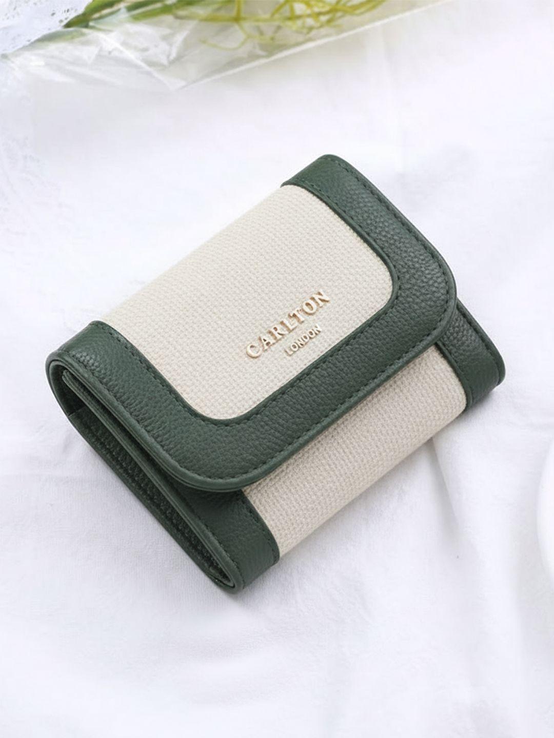 Buy Carlton London Women Colourblocked PU Two Fold Wallet - Wallets for ...