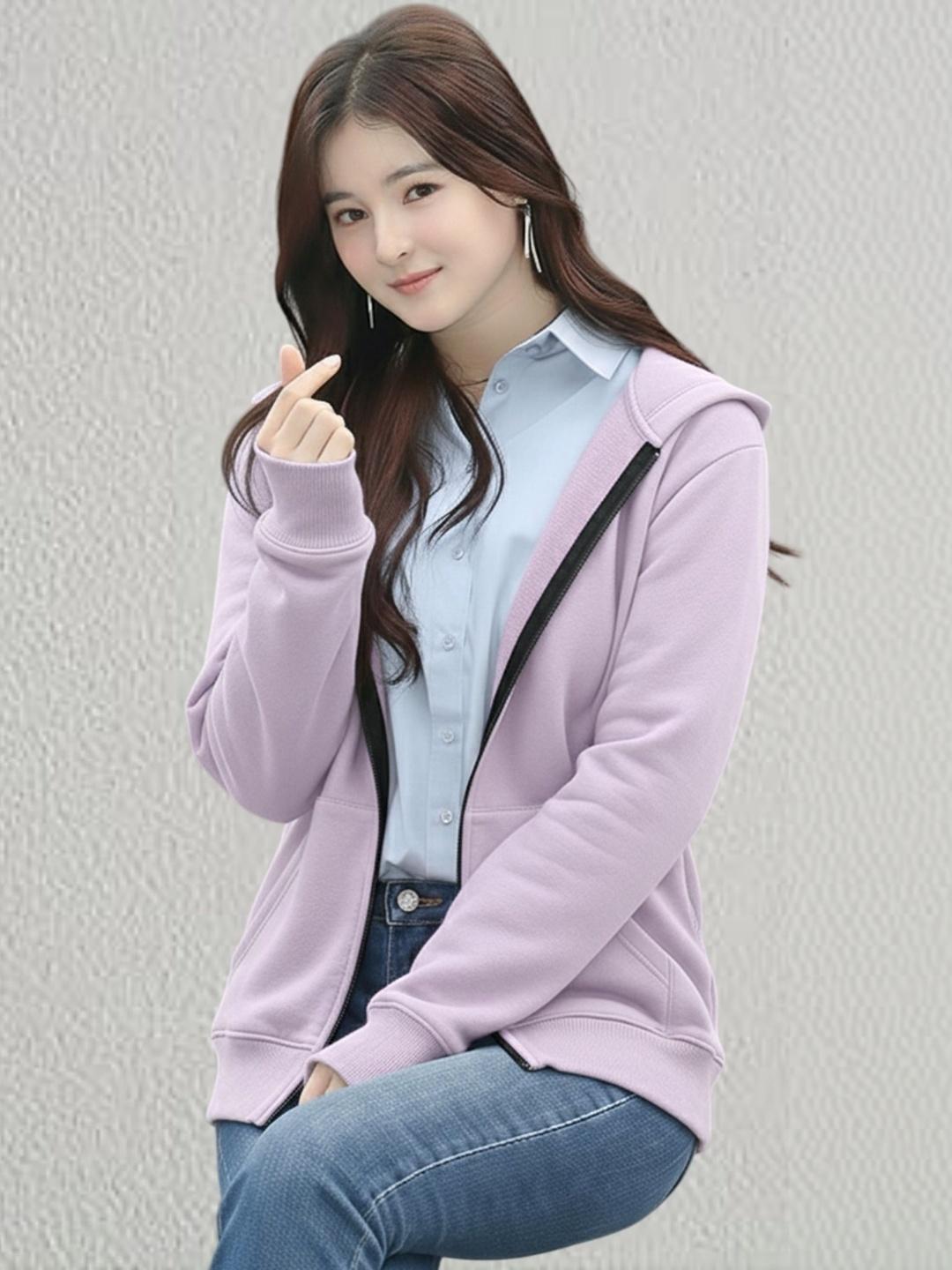 Buy Kintu Parantu Women Fleece Lightweight Open Front Jacket - Jackets ...