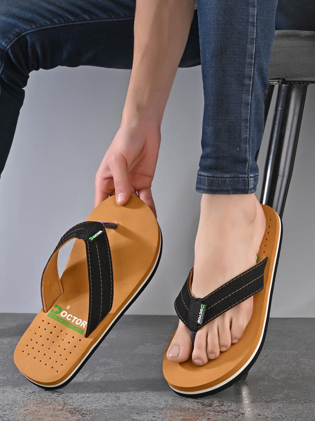 Buy DOCTOR HEALTH SUPER SOFT Men Thong Flip Flops - Flip Flops for Men ...