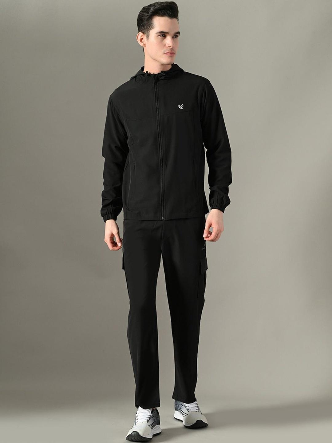 Buy Dpassion Men Hooded Full Zip Breathable Sports Tracksuit ...