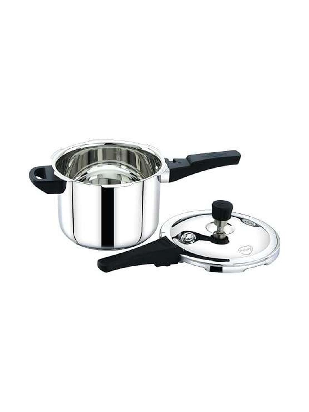 Buy Praylady Silver Toned Stainless Steel Easy To Clean Pressure Cooker ...