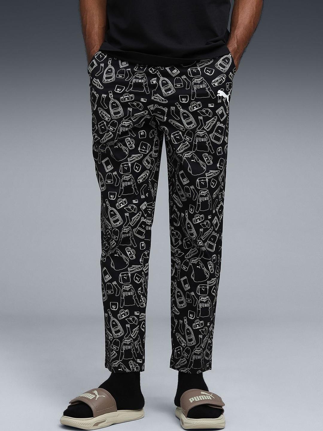 Buy Puma Men's Comfort Weave Printed Lounge Pants - Lounge Pants for ...
