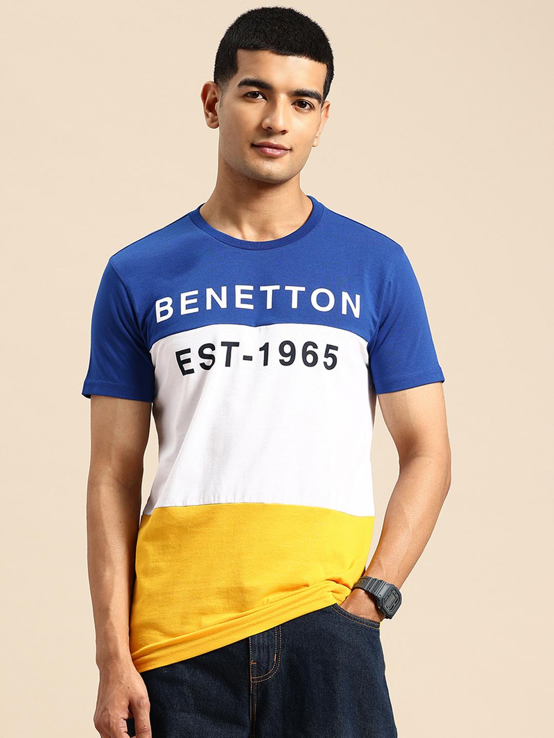 Buy United Colors Of Benetton Brand Logo Colourblocked T Shirt ...