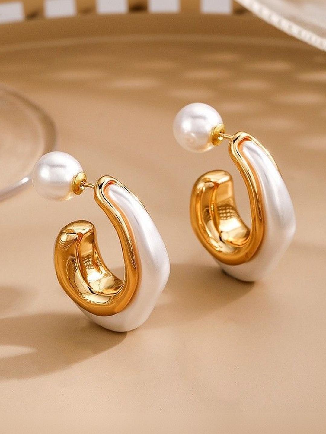 Buy Anouk Geometric Half Hoop Earrings - Earrings for Women 37942476 ...