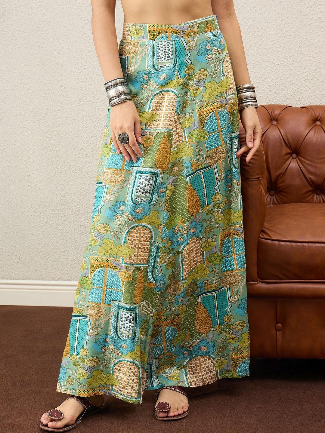 Buy InWeave Window Printed Maxi A Line Skirt - Skirts for Women ...