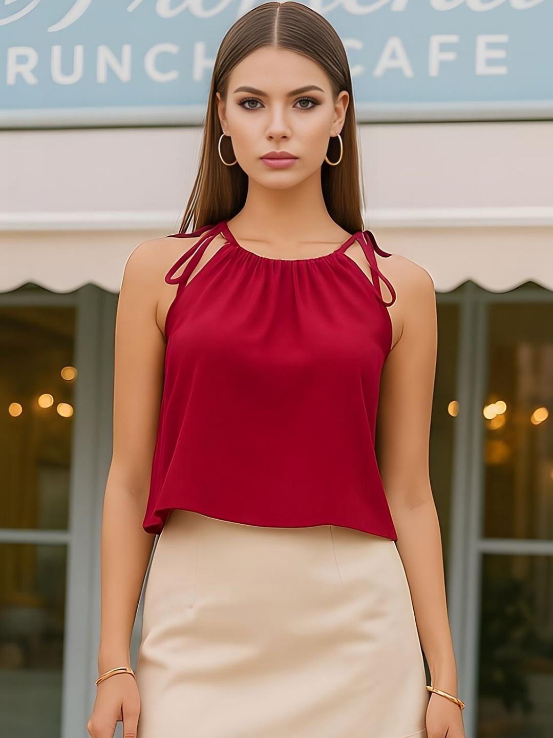 Buy Don't Be Basic Halter Neck Top - Tops for Women 37957286 | Myntra