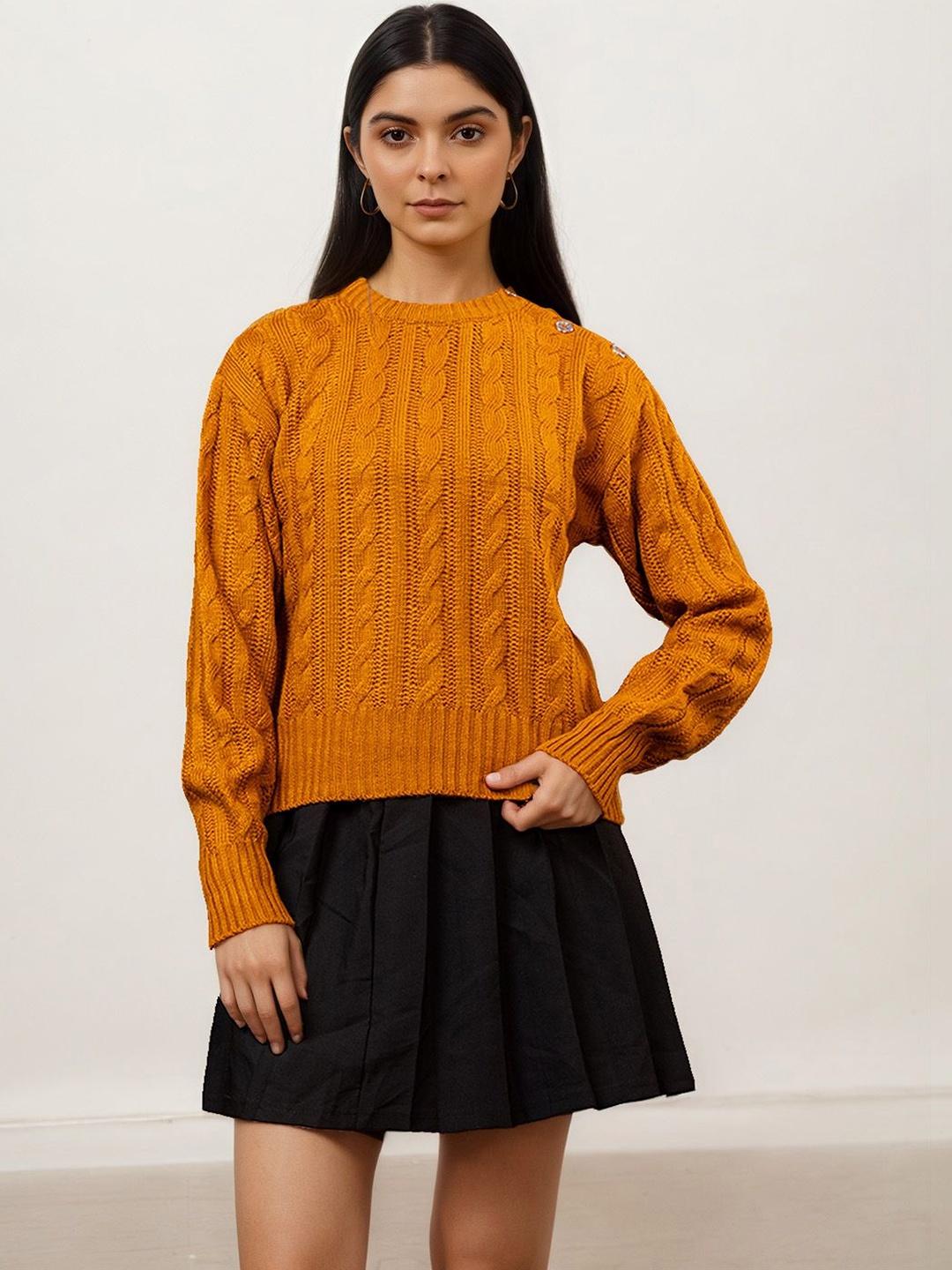 Buy Chemistry Women Cable Knit Woollen Pullover - Sweaters for Women ...