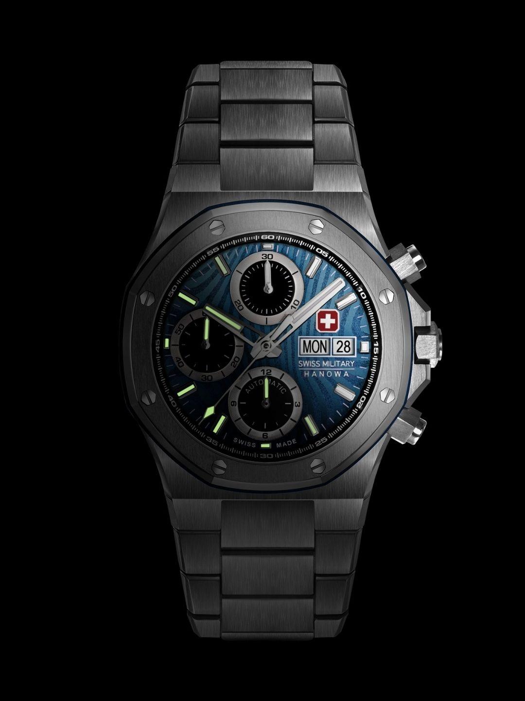 Buy SWISS MILITARY HANOWA Men Dial Stainless Steel Bracelet Strap Swiss ...