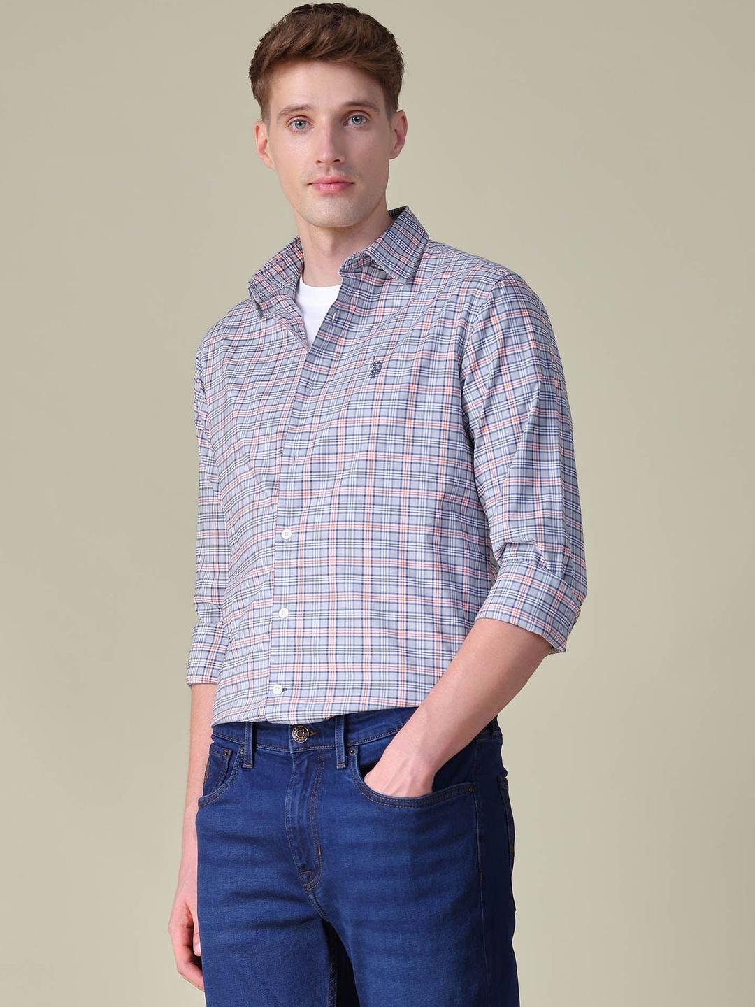 Buy U.S. Polo Assn. Grid Tattersall Checked Stretch Shirt - Shirts for ...