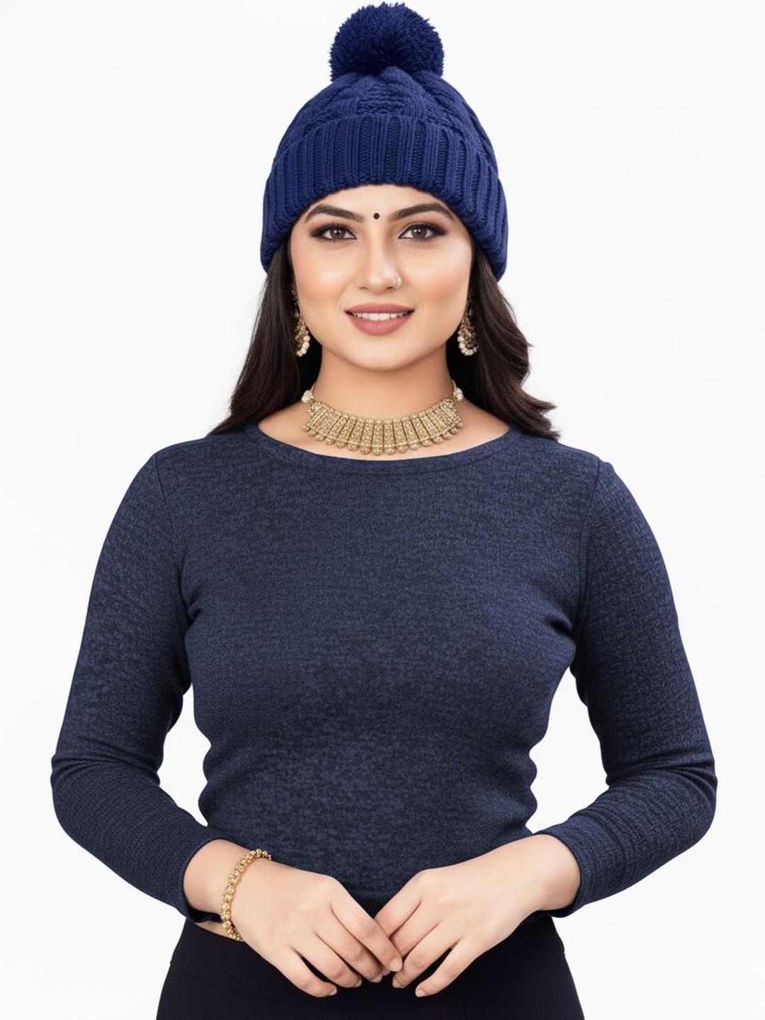 Buy PU FASHION Woollen Blouson Top - Tops for Women 37999825 | Myntra