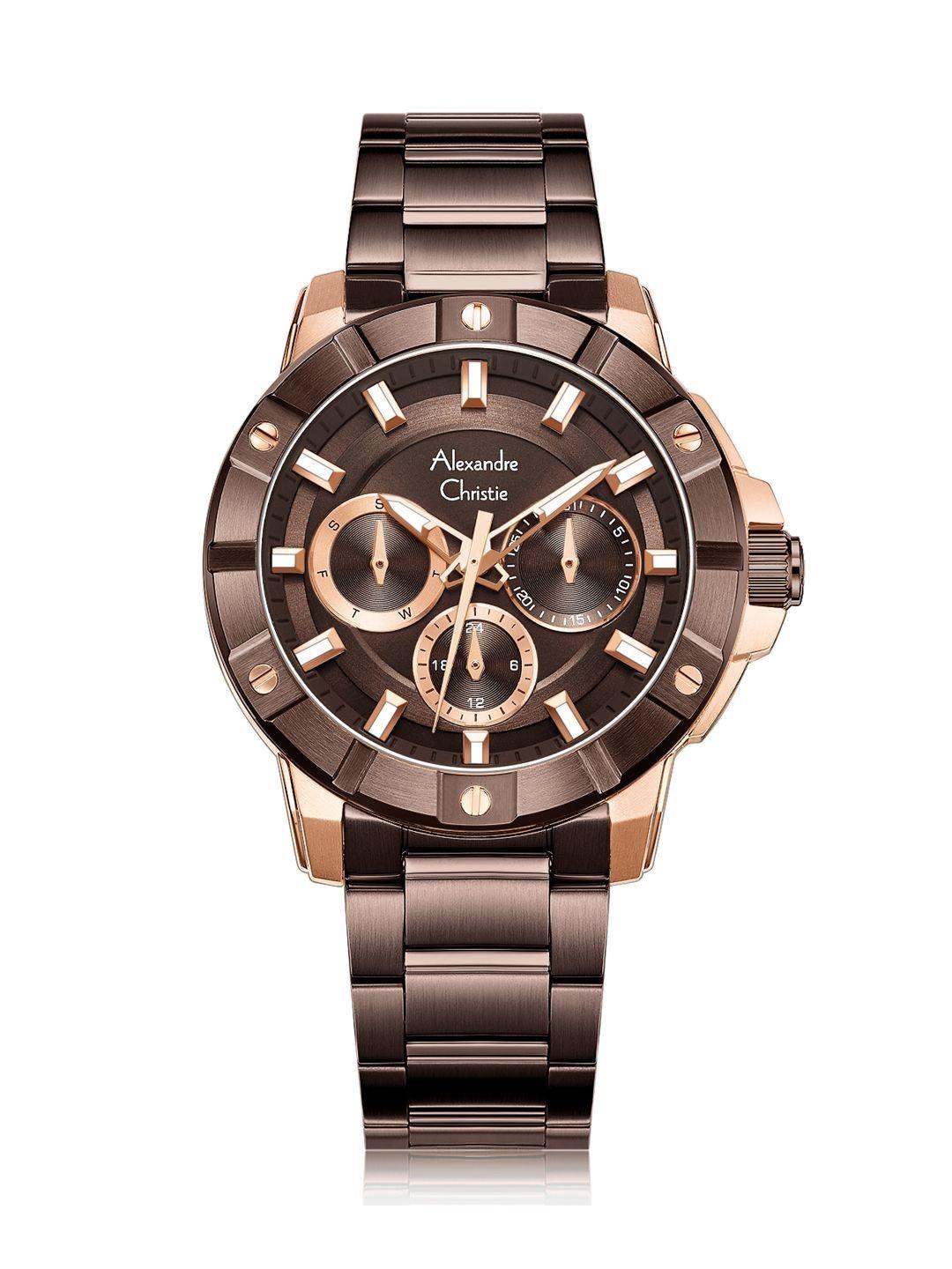 Buy Alexandre Christie Women Dial & Stainless Steel Bracelet Style ...