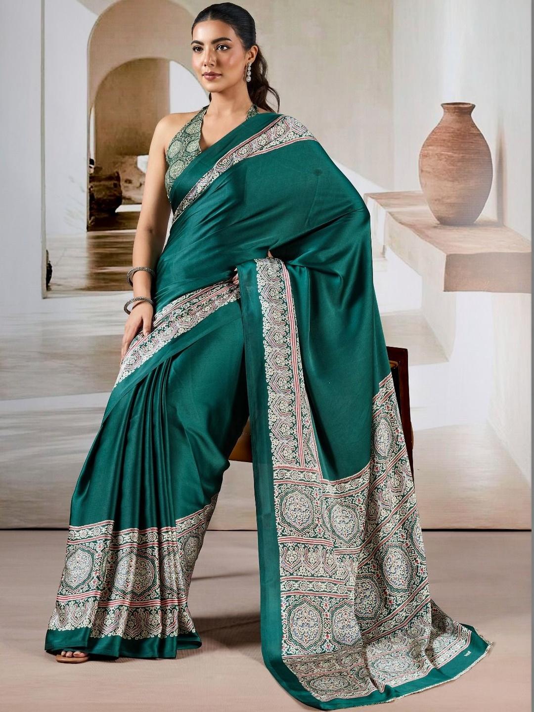 Buy GEN Z TRENDS Ethnic Motifs Satin Saree - Sarees for Women 38055854 ...