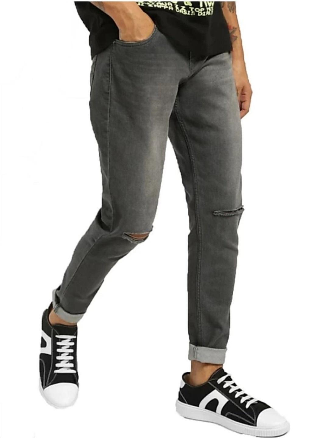 Buy BuaGi Collection Men Regular Fit Mid Rise Low Distress Light Fade ...