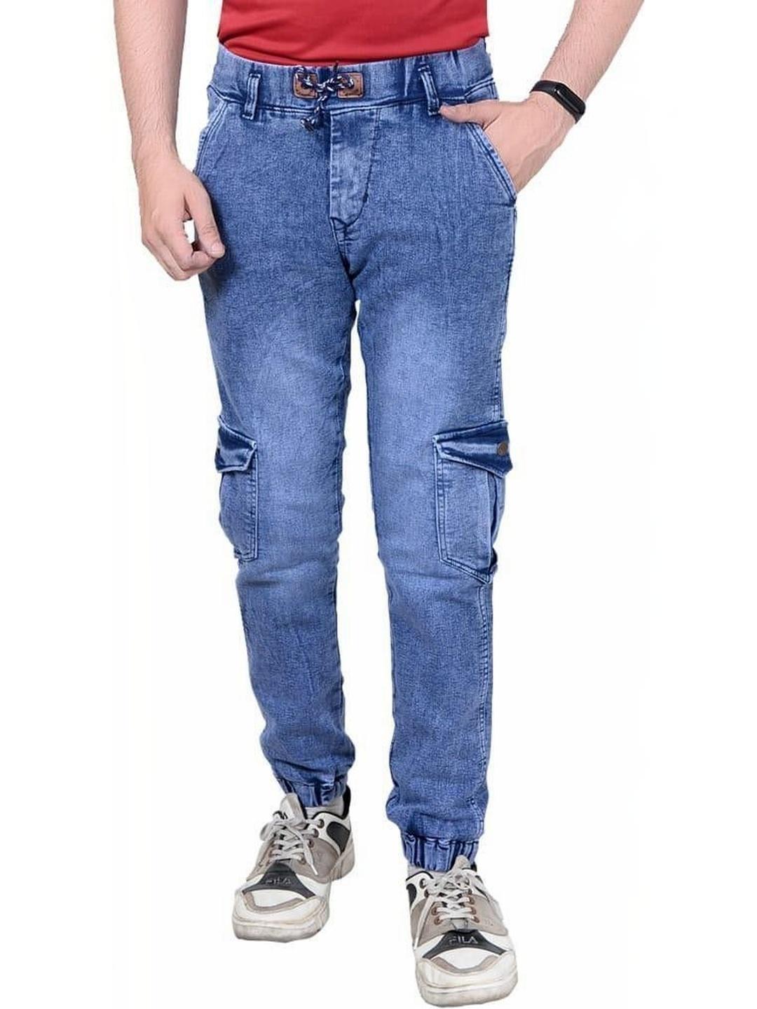 Buy BuaGi Collection Men Slim Fit Mid Rise Light Fade Jeans - Jeans for ...