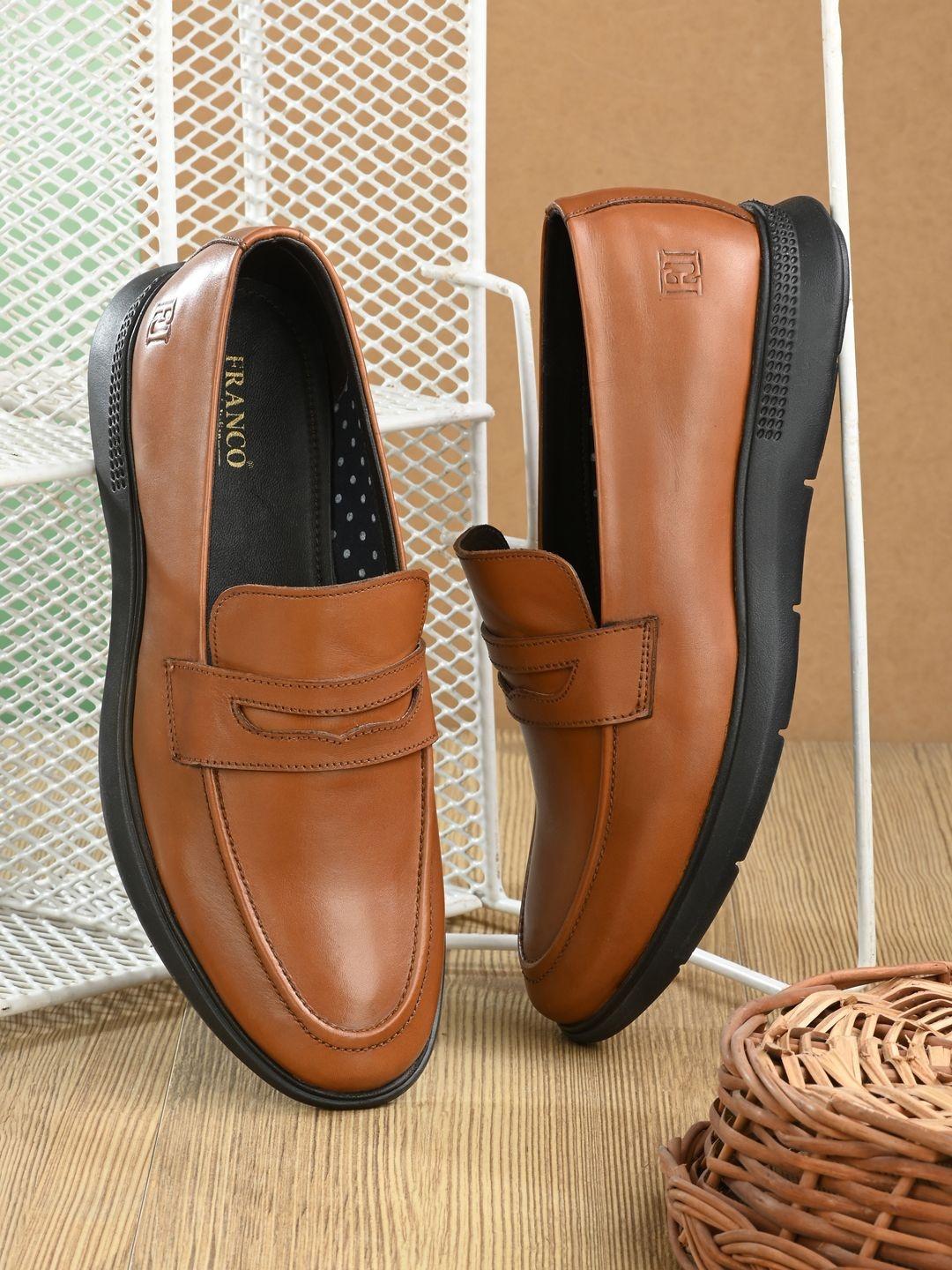 Buy Franco Leone Men Leather Formal Loafers - Formal Shoes for Men ...