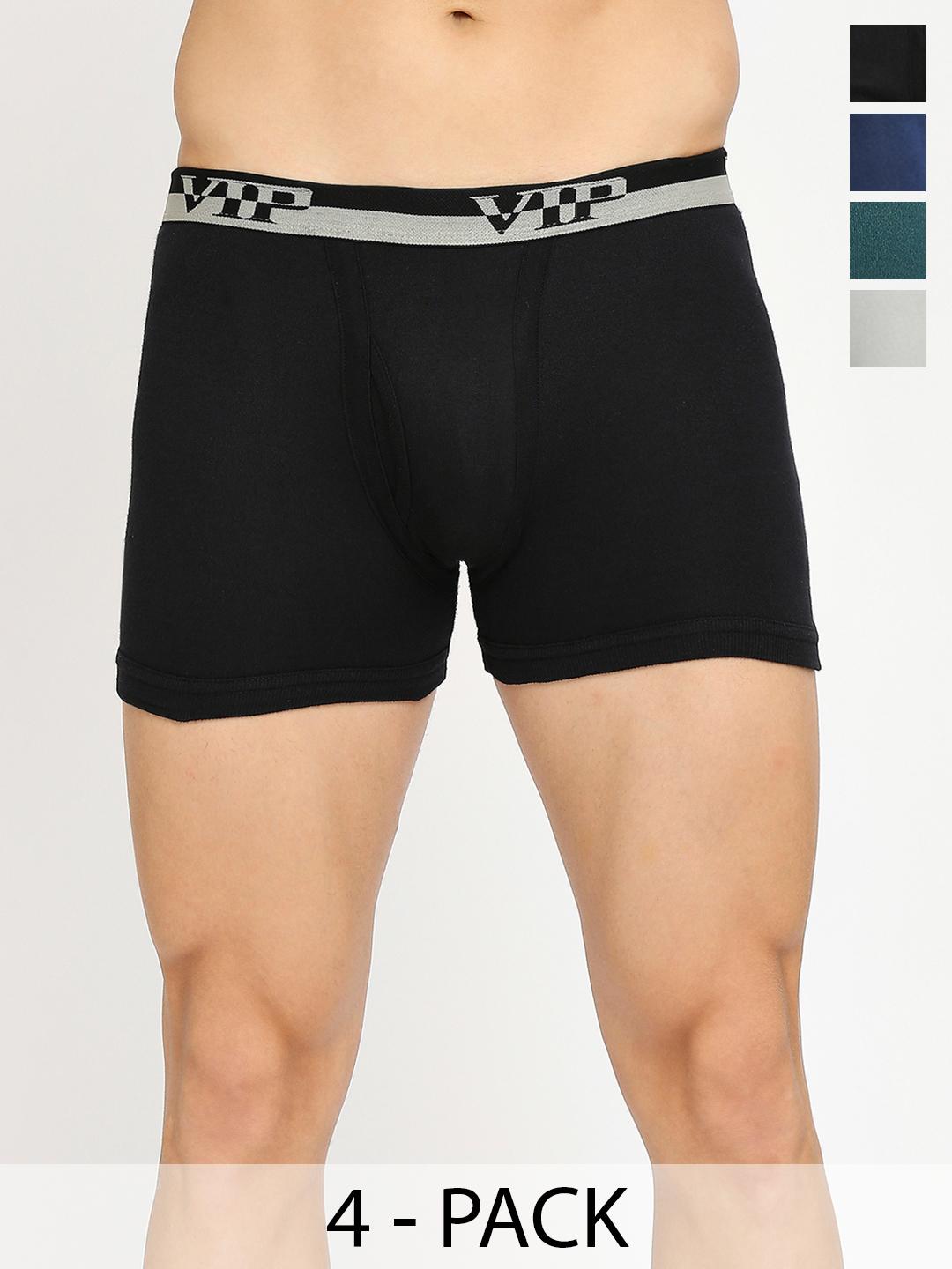 Buy VIP Ultra Pack Of 4 Cotton Trunks - Briefs for Men 36682634 | Myntra