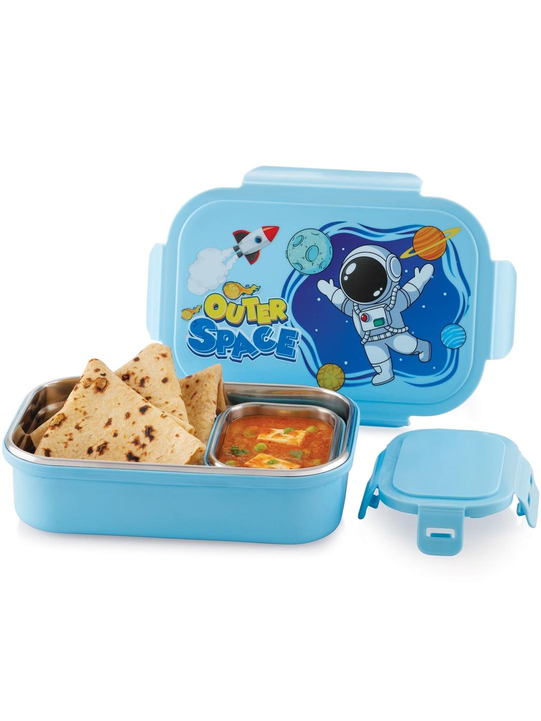 Buy Sunlife Blue Munch Mate Steel Tiffin Box - Lunch Box for Unisex ...