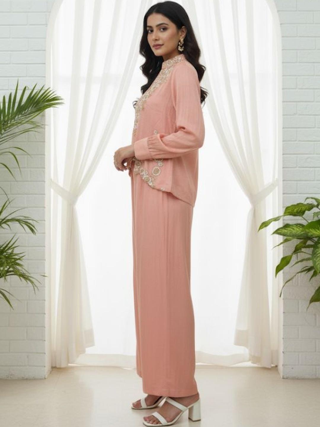 Buy MARC LOUIS Embroidered Top With Trousers Co Ords - Co Ords for ...