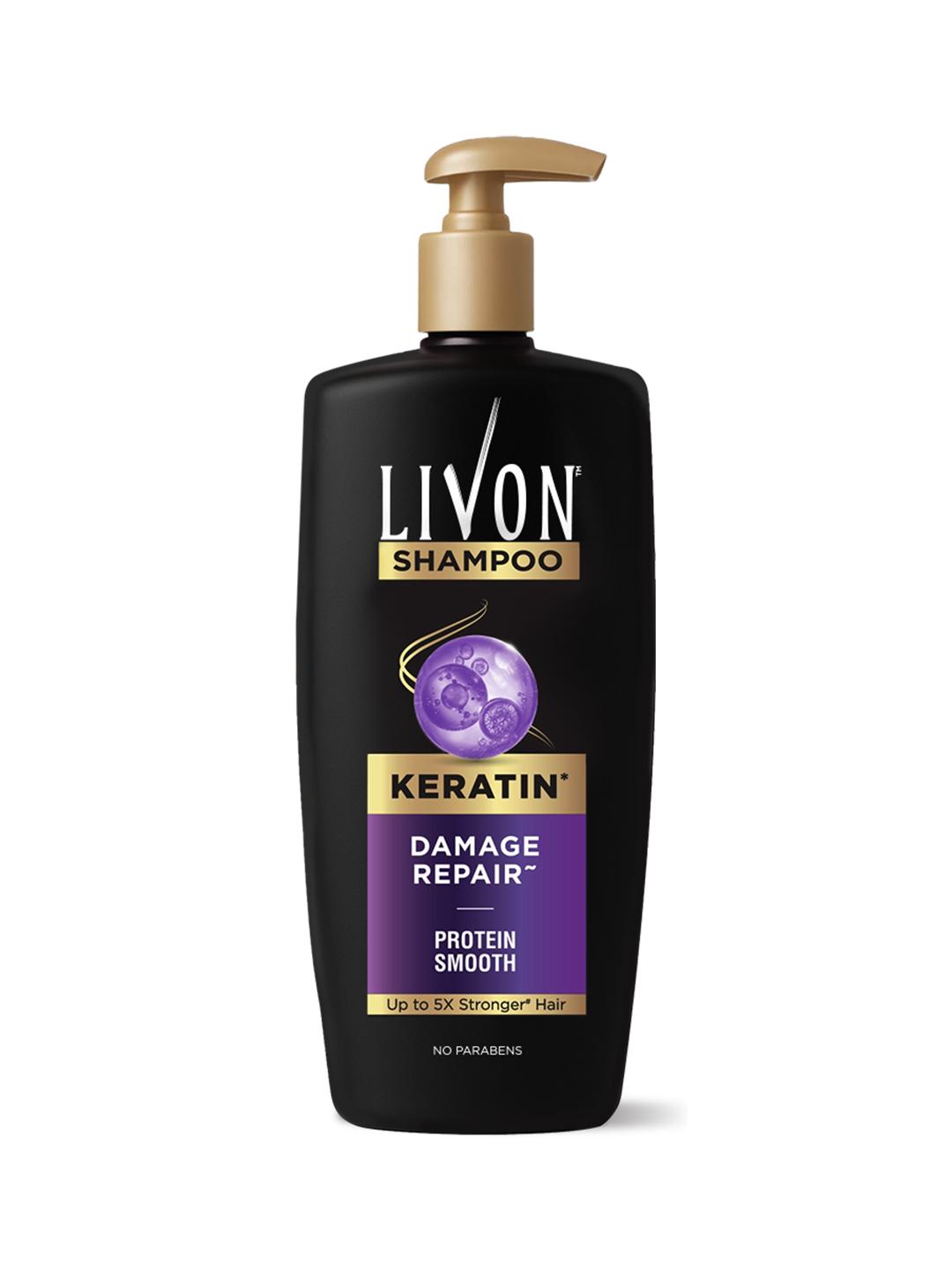 Buy Livon Damage Repair Shampoo With Keratin Actives & Protein Smooth ...