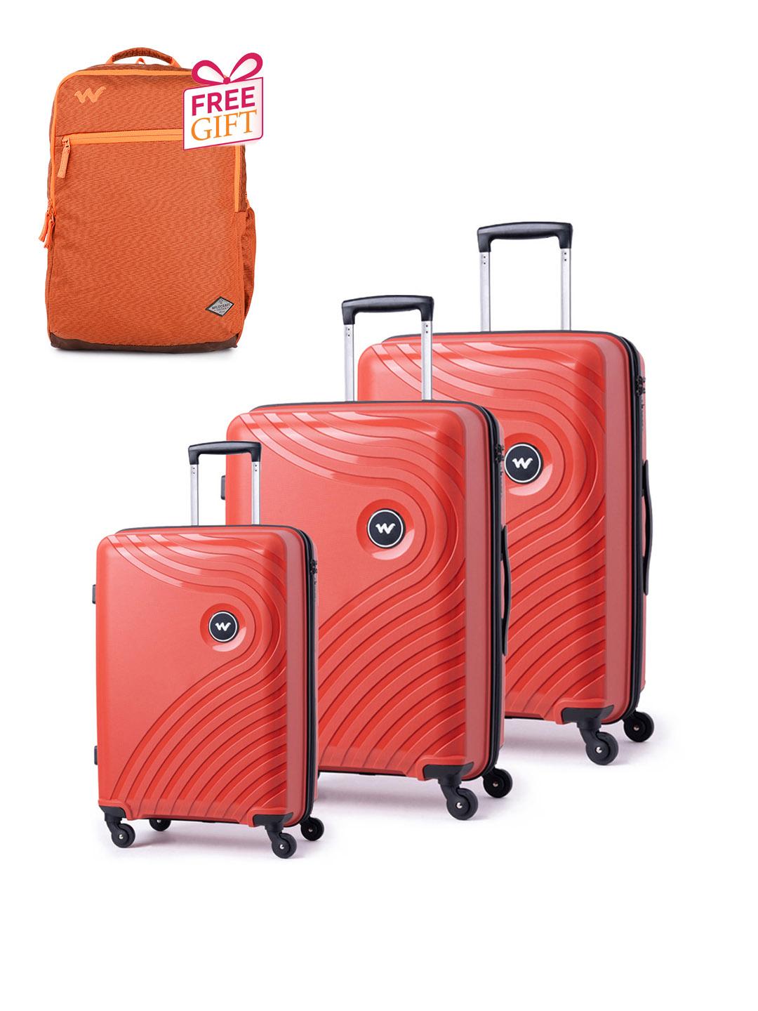 Buy Wildcraft Set Of 3 Trolley Bags With 1 Free Backpack - Trolley Bag ...