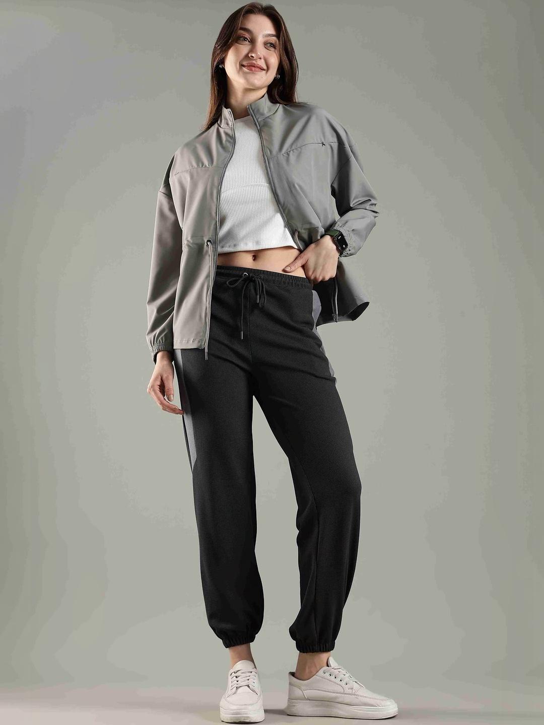 Buy DOMIN8 Women Trendy Highneck Zipper Opening Jacket With Adjustable ...