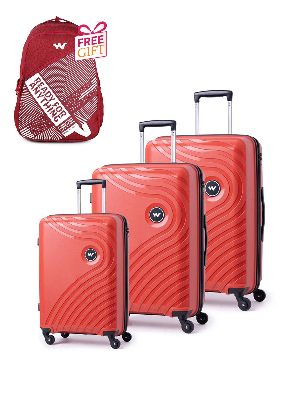Buy Wildcraft Set Of 3 Trolley Bags With 1 Free Backpack - Trolley Bag ...