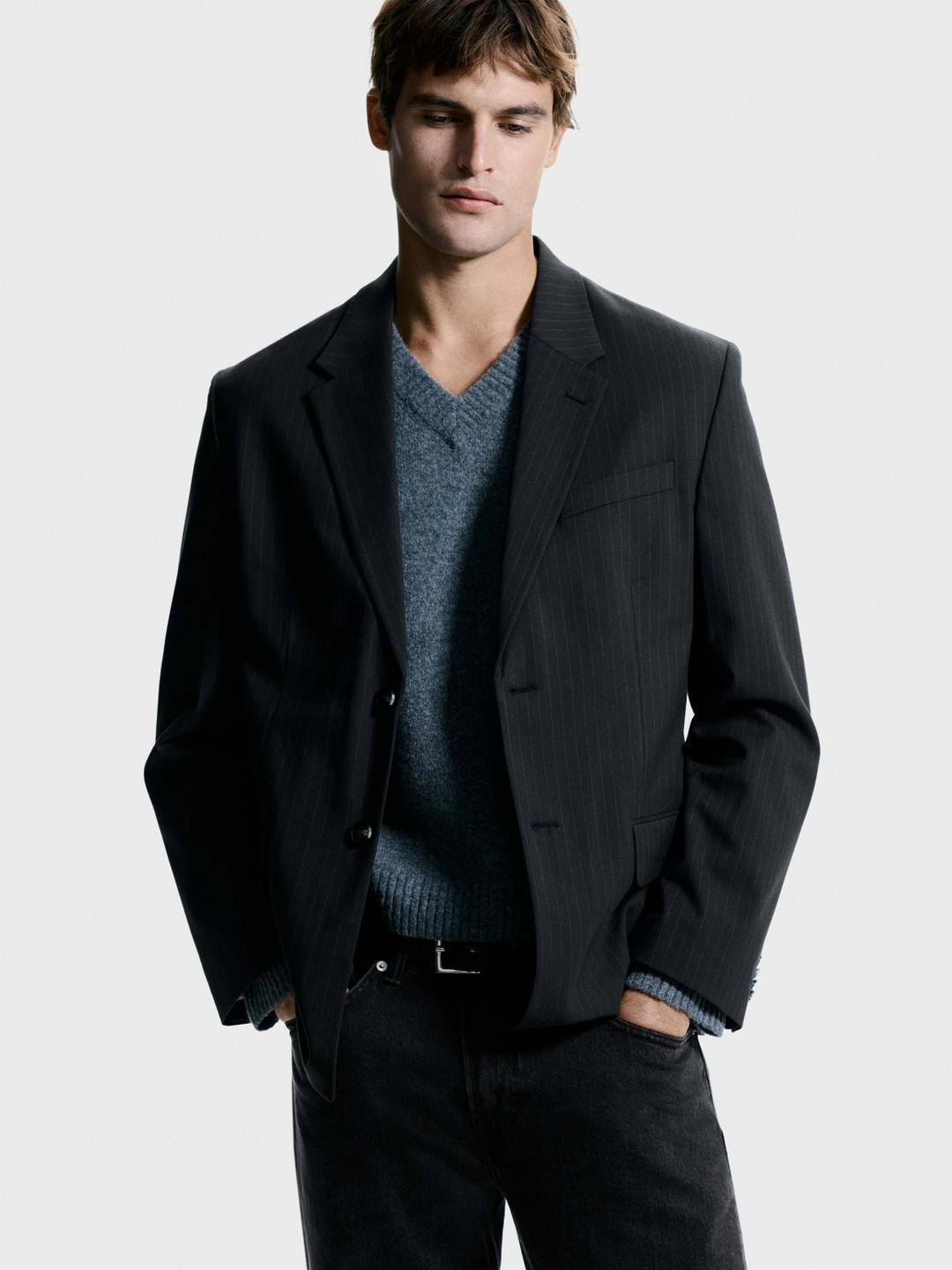 Buy H&M Men Relaxed Fit Blazers - Blazers for Men 37778855 | Myntra