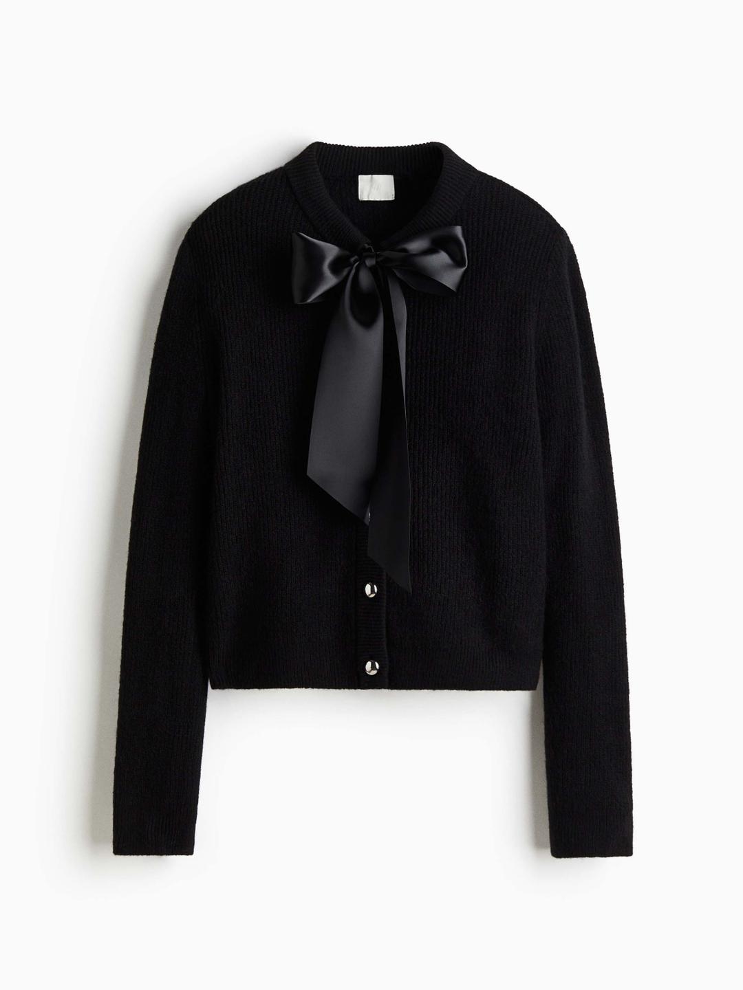 Buy H&M Bow Detail Cardigan - Sweaters for Women 37755727 | Myntra