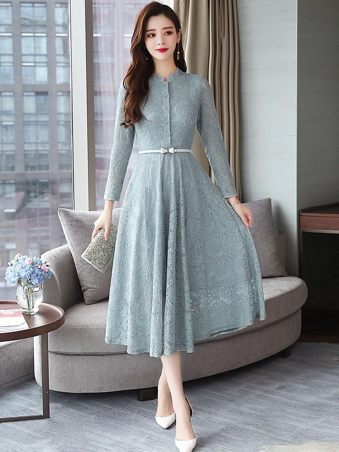 Buy JC Mode Fit & Flare Midi Dress - Dresses for Women 38098196 | Myntra