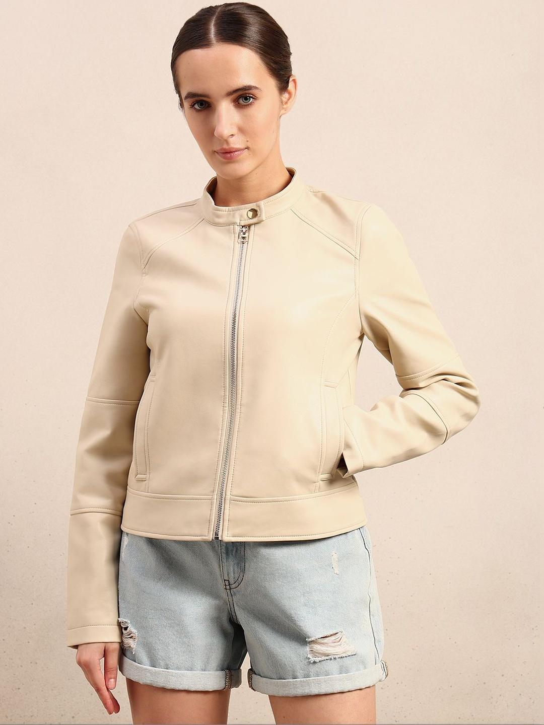 Buy Vero Moda Women Leather Jacket - Jackets for Women 38099932 | Myntra
