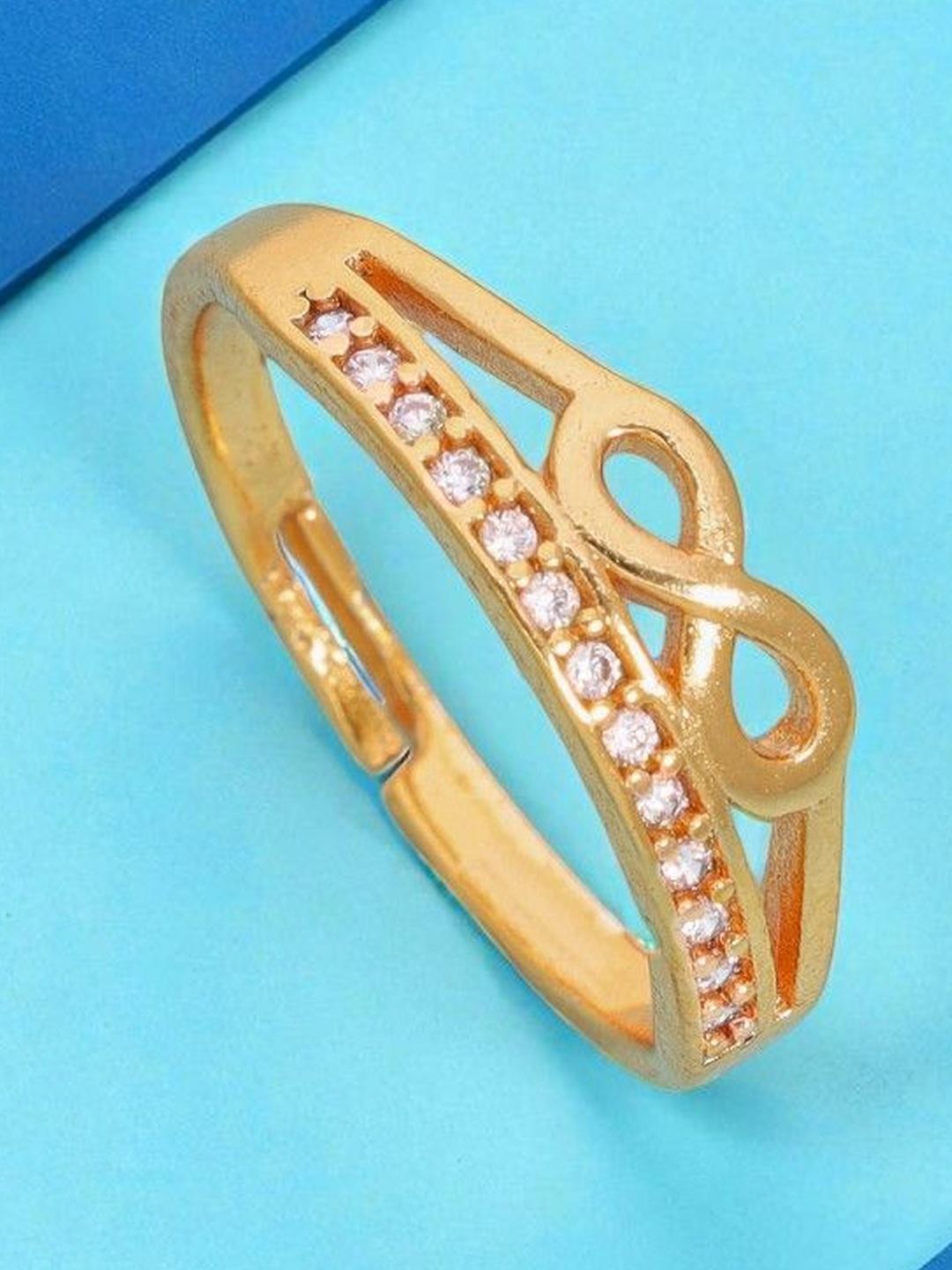 Buy DressBerry Stones Studded Infinity Symbol Finger Ring - Ring for ...
