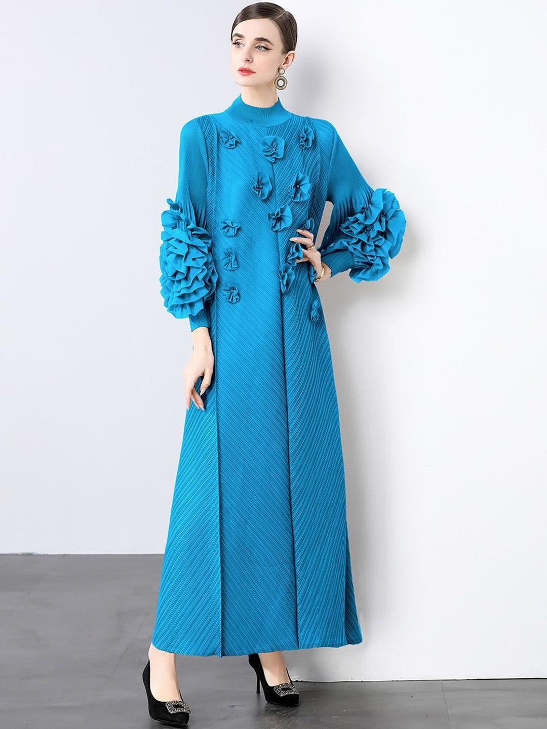 Buy JC Collection Puff Sleeve Ruffled Maxi Dress - Dresses for Women ...