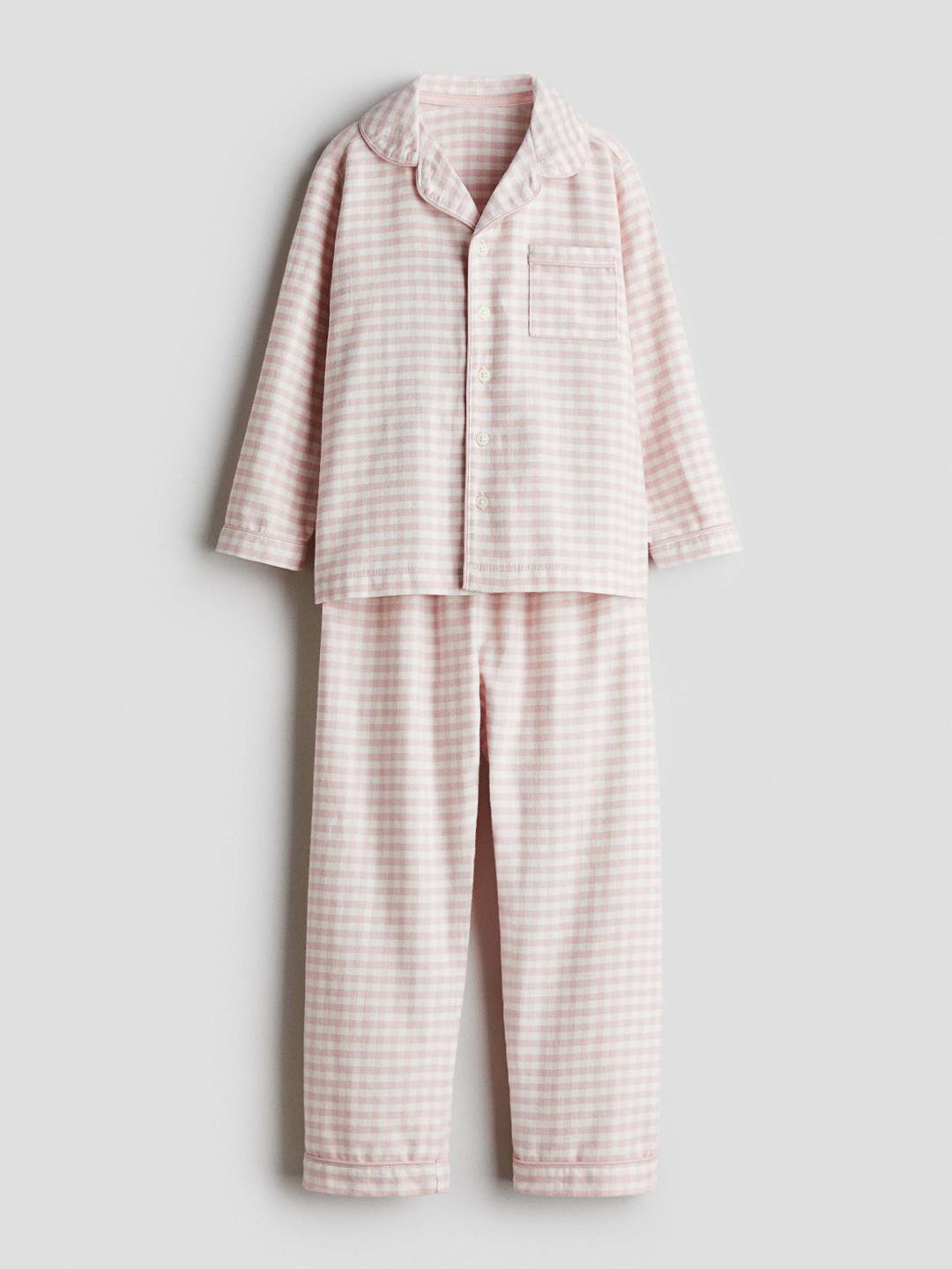 Buy H&M Cotton Flannel Pyjamas - Night Suits for Girls 37779074 | Myntra