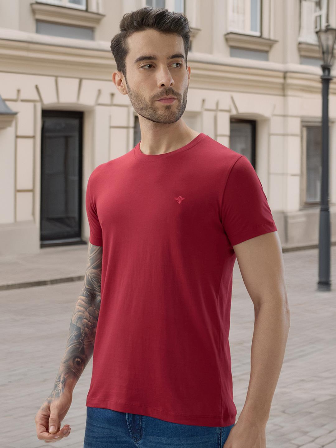 Buy Status Quo Men Brand Logo Pure Cotton T Shirt - Tshirts for Men ...